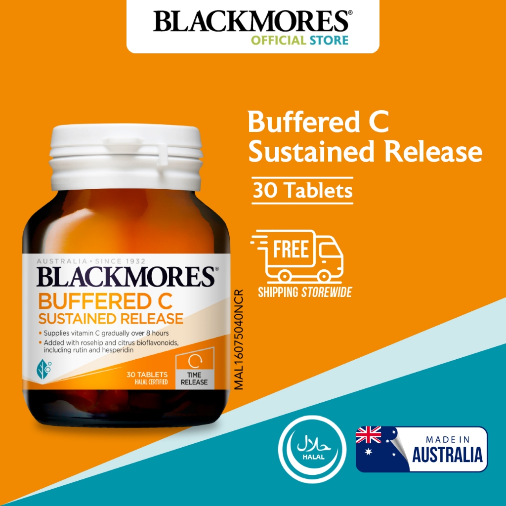 Blackmores Buffered C Sustained Release 30s - Supplies Vitamin C ...