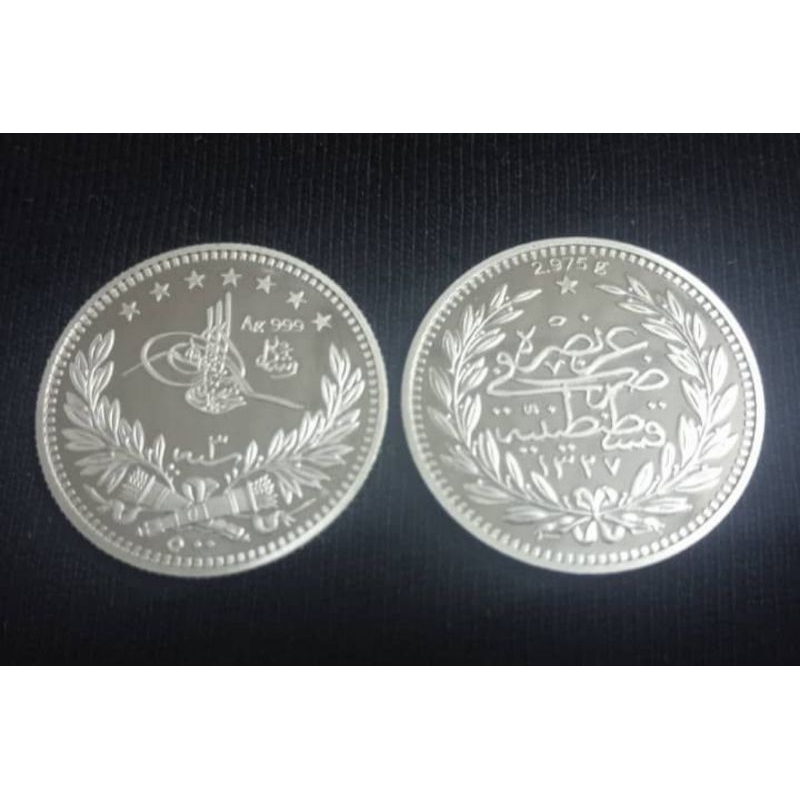 1 dirham, Kelantan silver Perak 999 investment precious metal | Shopee ...