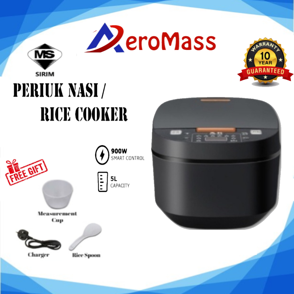 AeroMass Rice Cooker Non Stick Electric Cooker Periuk Nasi Elektrik 5 ...