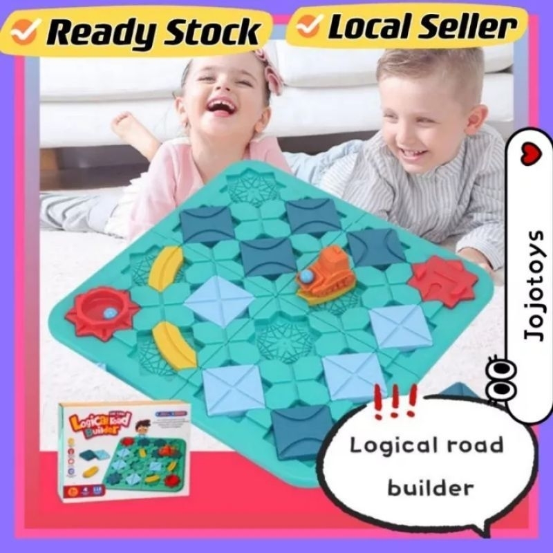 Kids Road Builder Logical CarBuild the Road Board Game Logic Thinking ...
