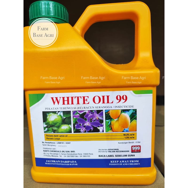 4L HORTI OIL 99 WHITE OIL 99 (RACUN SERANGGA) | Shopee Malaysia
