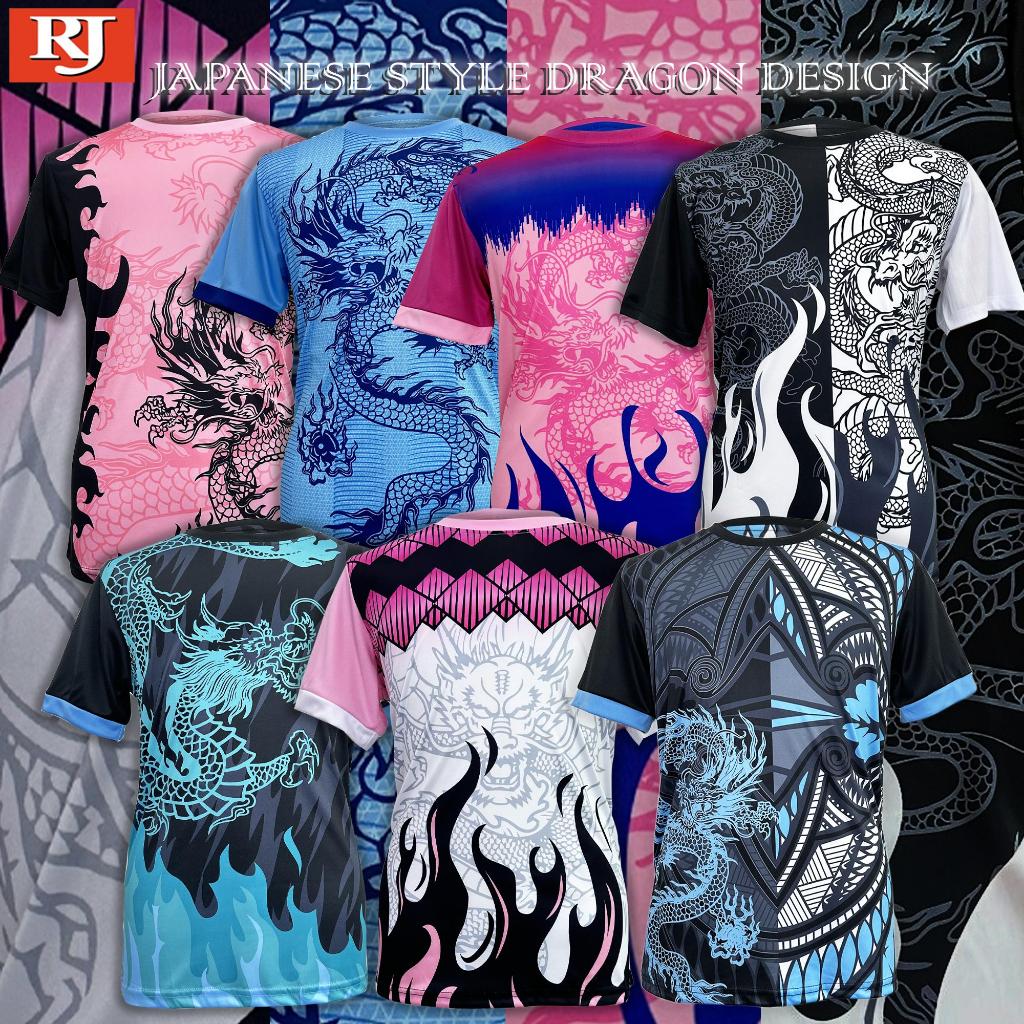 JAPANESE STYLE DRAGON DESIGN T-SHIRT ROUND NECK FITTED, DRAGON VIRAL ...