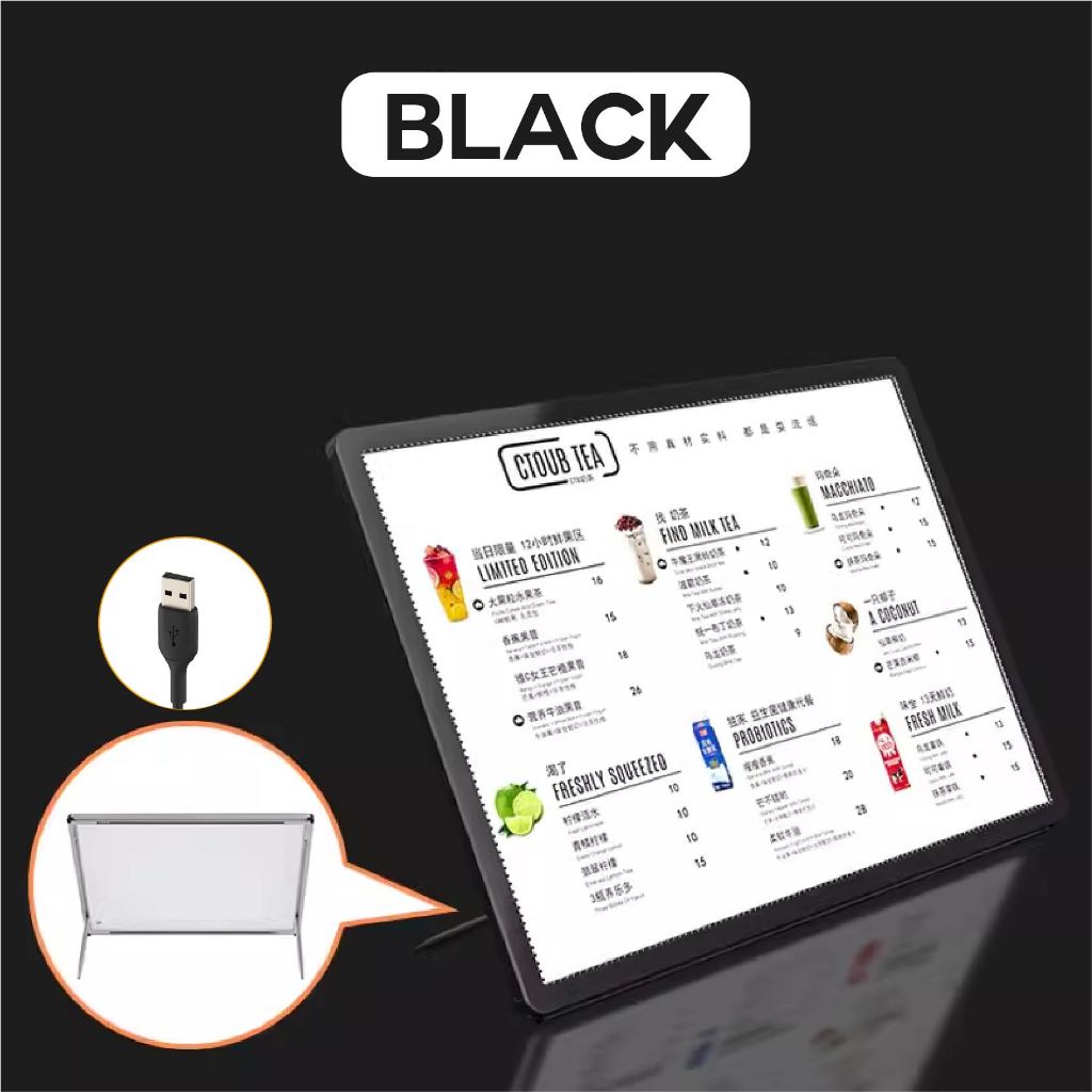LED Menu A2 A3 A4 | LED Signboard | Countertop Light Board | A3 A4 LED ...
