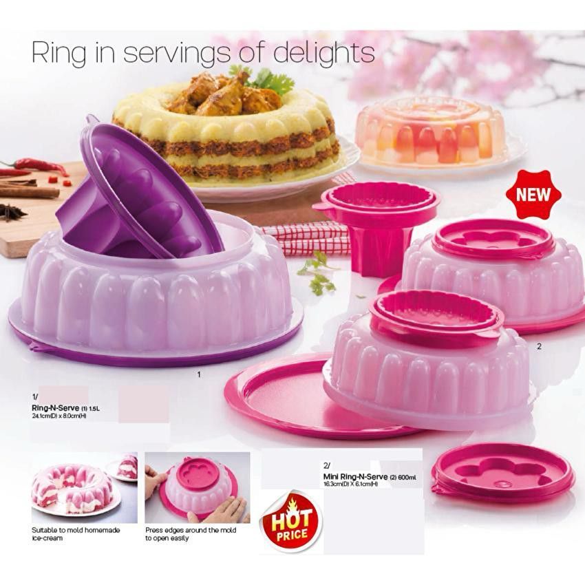 74187 Jell Party Tupperware 3.0L/Jelly & Puding Maker/Tupperware Ring N ...