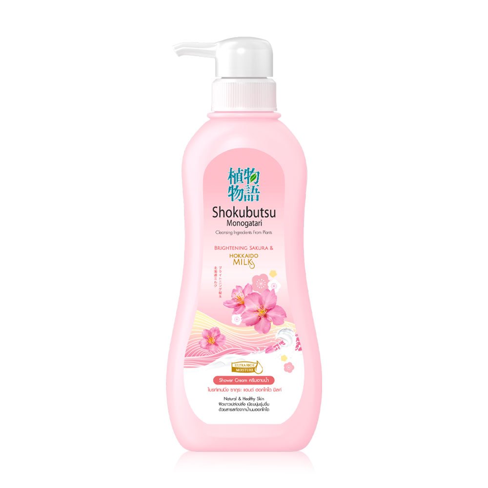Shokubutsu Monogatari Shower Cream Hokkaido milk Body Wash 500ML (17 Fl ...