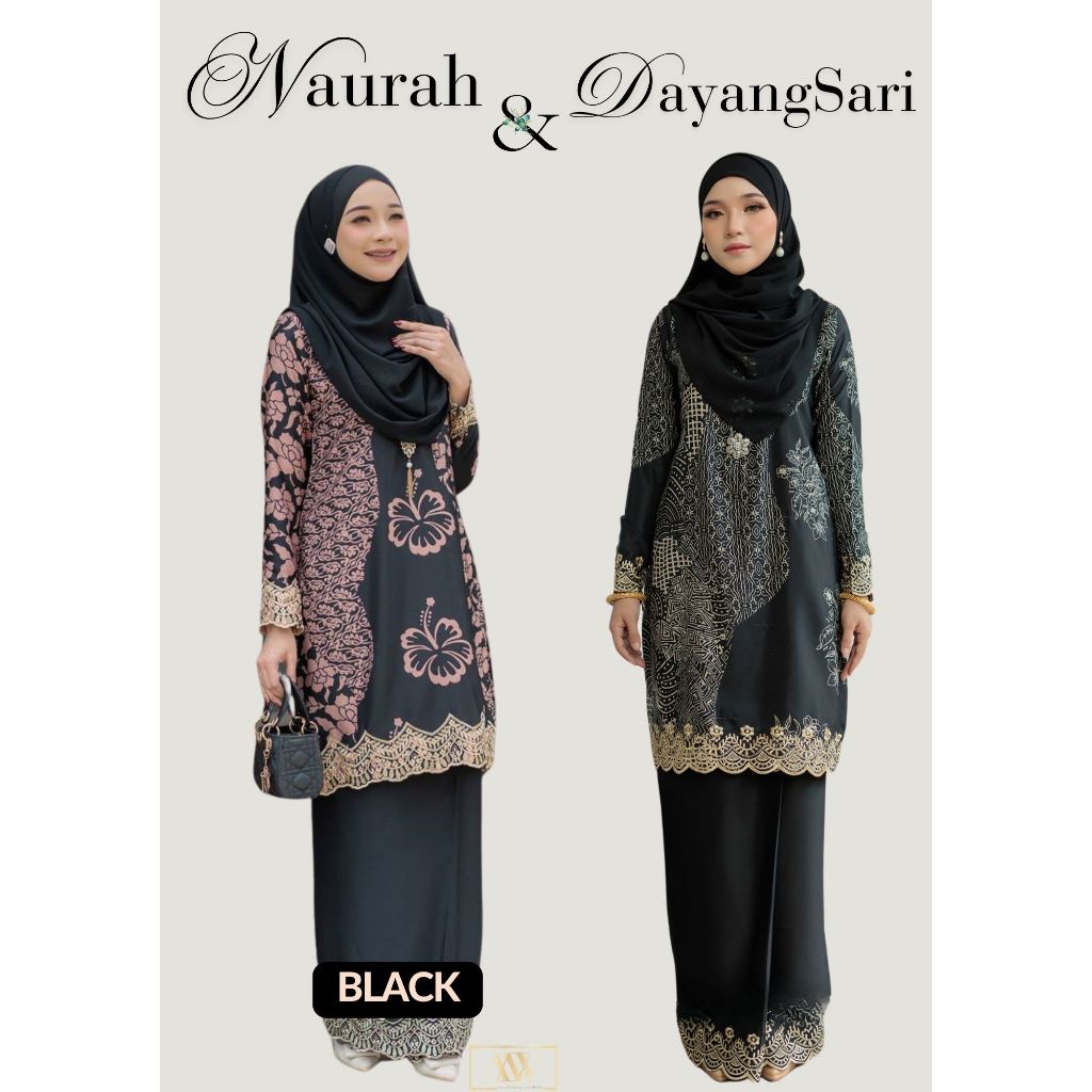 BajuRaya2024 Kurung Dayang Sari dan Kurung Naurah Ibu ,Kurung Sulam ...