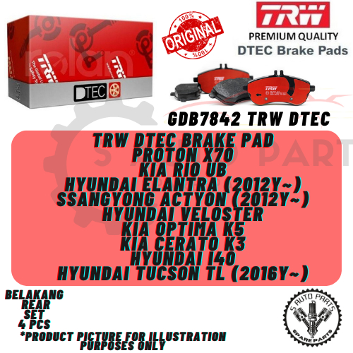 PROTON X70/KIA RIO UB/OPTIMA/CERATO/HYUNDAI ELANTRA / VELOSTER / I40 ...