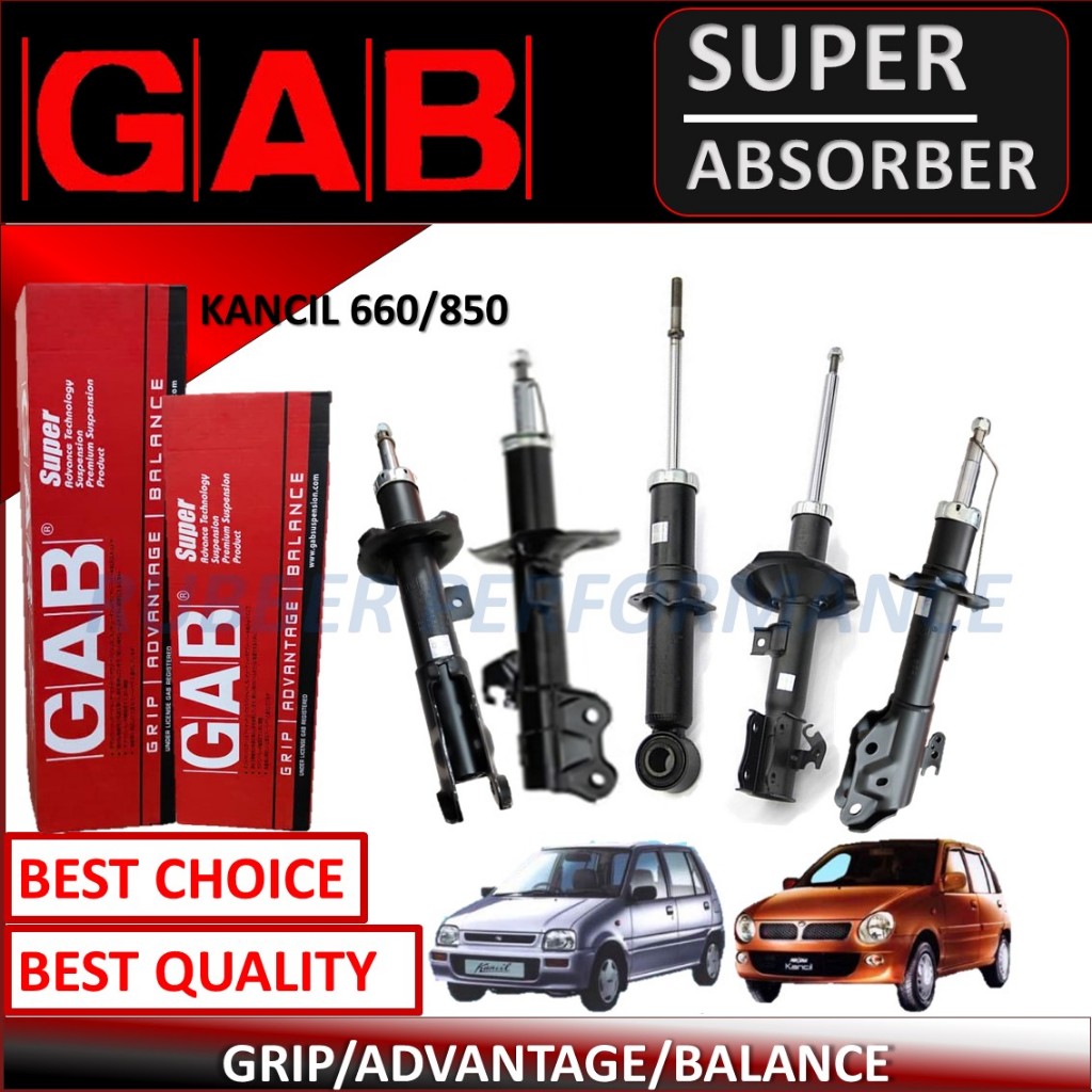 SET ORIGINAL GAB ABSORBER DEPAN/FRONT ABSORBER / REAR ABSORBER KANCIL ...