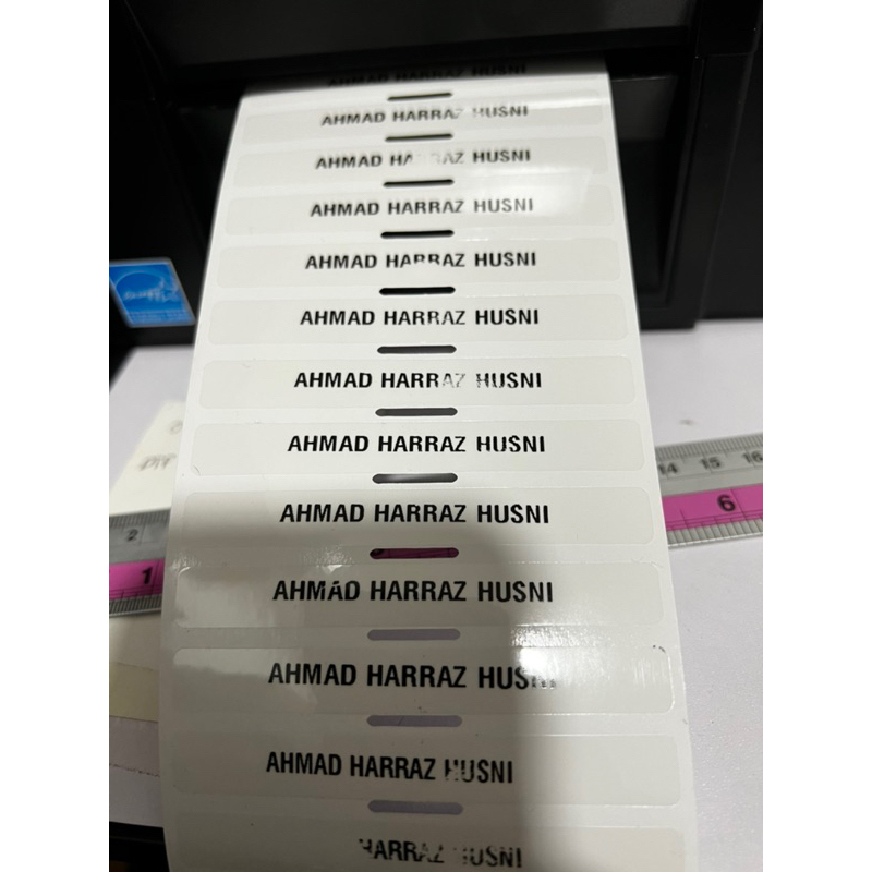 Sticker Nama Buku Latihan Transparent Waterproof | Shopee Malaysia
