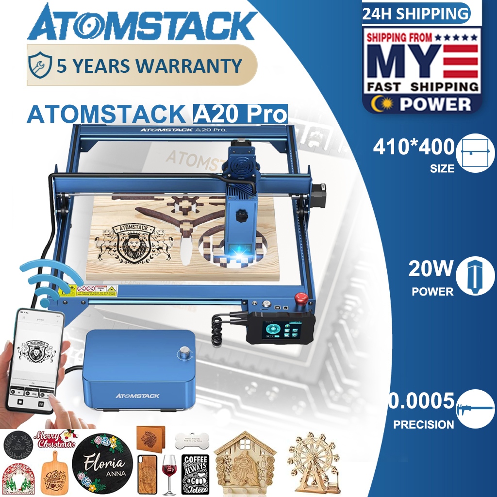 ATOMSTACK A20 Pro Laser Engraver 20W Cutting&Engraving Wood/Metal ...