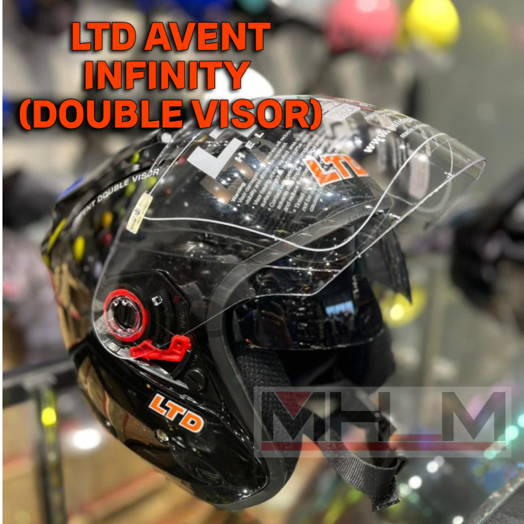 HOT ITEM💯💯 LTD HELMET AVENT INFINITY DOUBLE VISOR CLIP SIRIM APPROVED 💯 ...