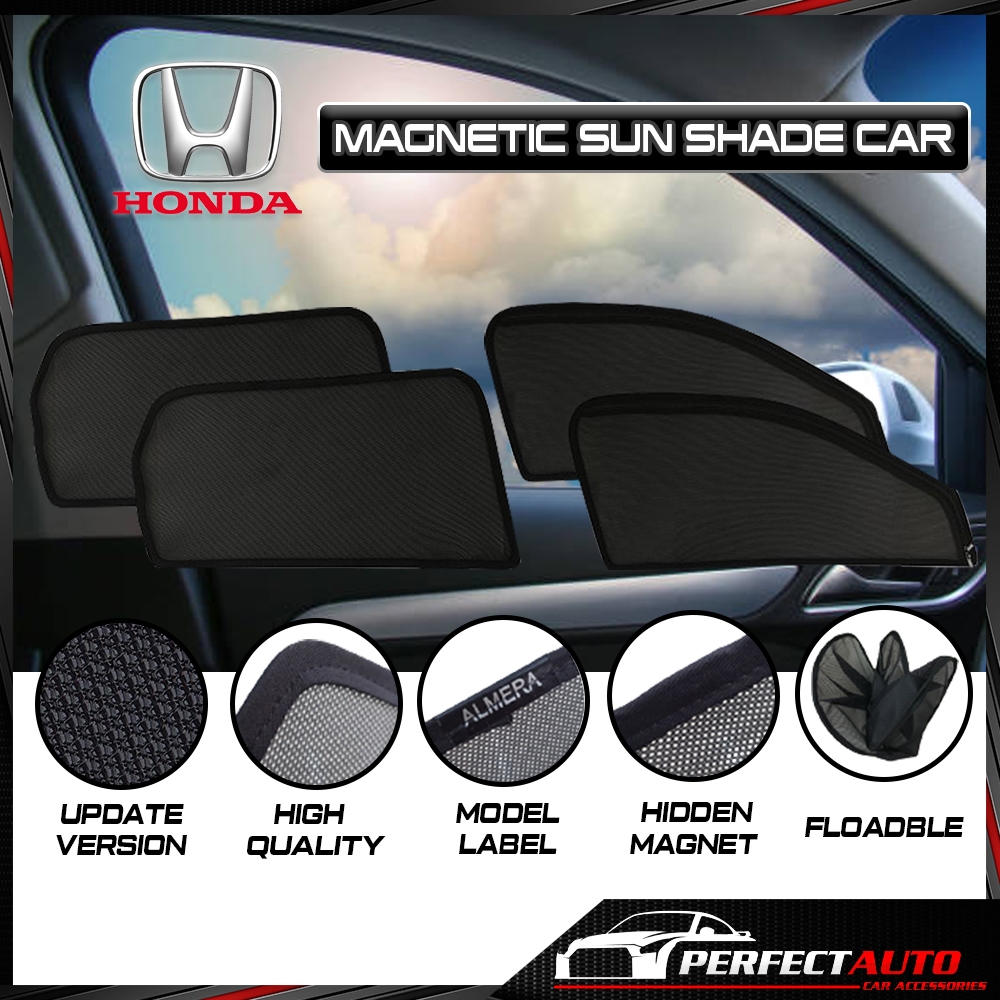 🔥High Quality🔥 Magnetic Sun Shade Honda Car Auto Side Window Curtain ...
