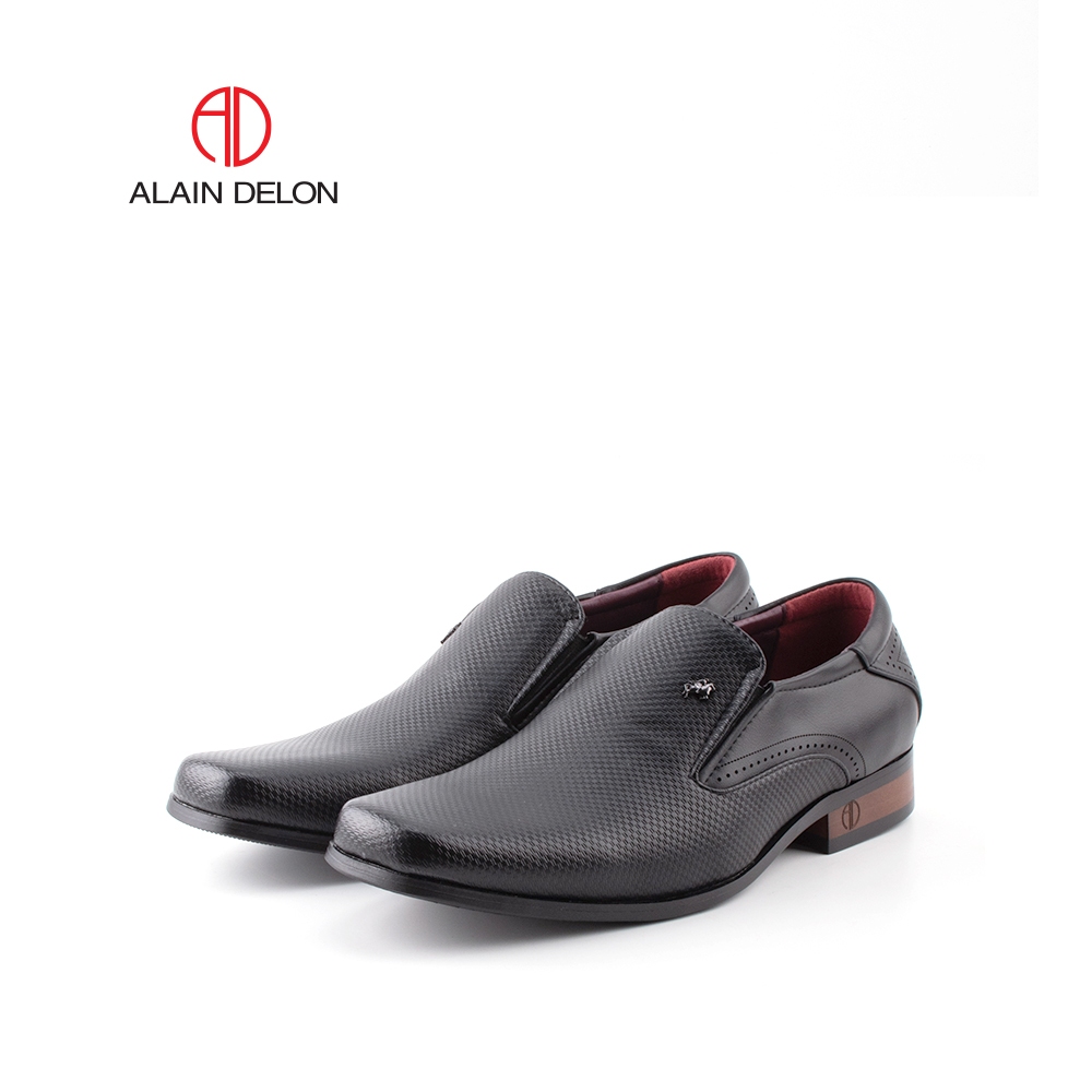 ALAIN DELON Men's PU Leather Business Shoes - Black 202311-NI1-1P ...