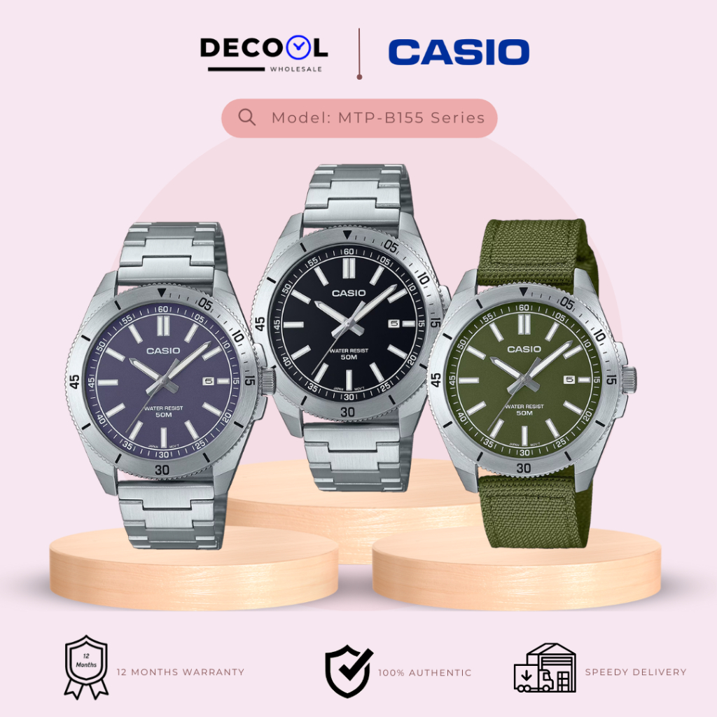 Casio Mens Fashion MTP-B155 SERIES | Shopee Malaysia