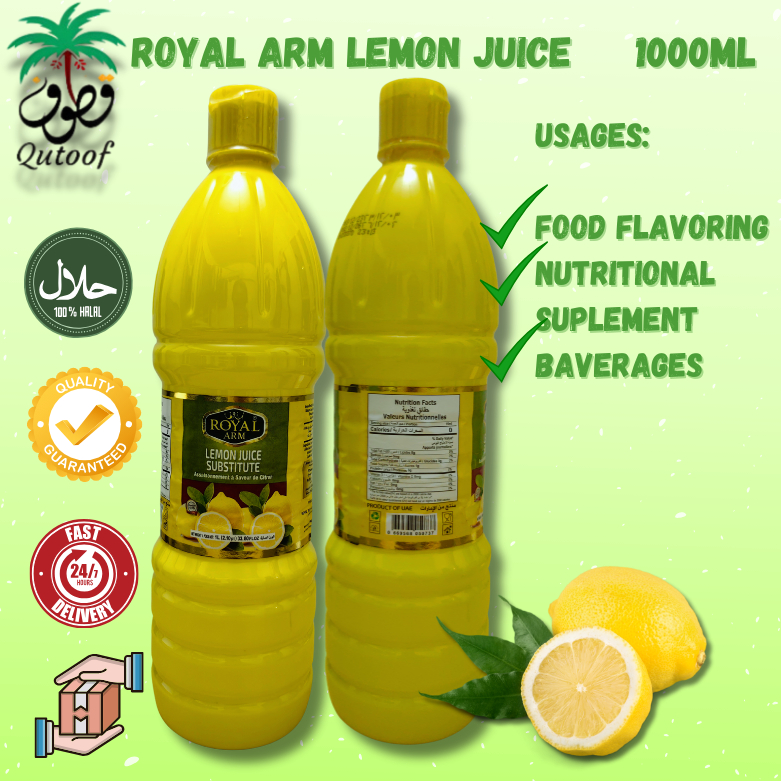 ROYAL ARM LEMON JUICE/JUS LEMON/ALAMI/NATURAL/ASLI/ORIGINAL100 ...