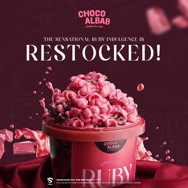 READY STOCK!! CHOCO ALBAB RUBY ‼️ NEW RELEASE 21.01.2024 | Shopee Malaysia