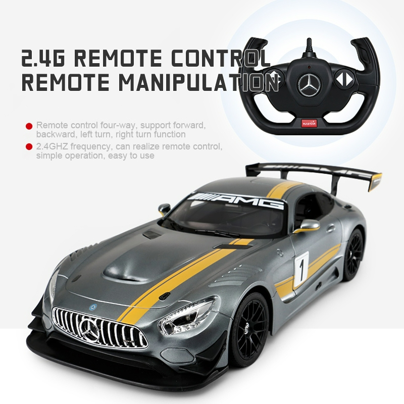 RASTAR 1:14 Mercedes AMG GT3 Kereta Kawalan Jauh Mercedes Benz ...