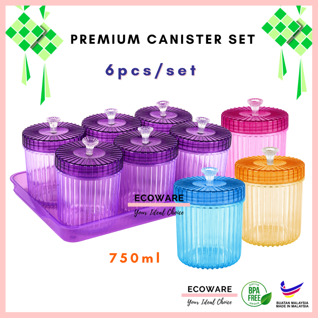 Mamashop 6pcsBekas Kuih Raya Set / Cookies Container Set / Bekas Kuih ...