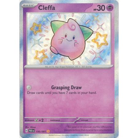 Cleffa / 150/091 / Shiny Rare / Scarlet & Violet Paldean Fates Pokemon ...