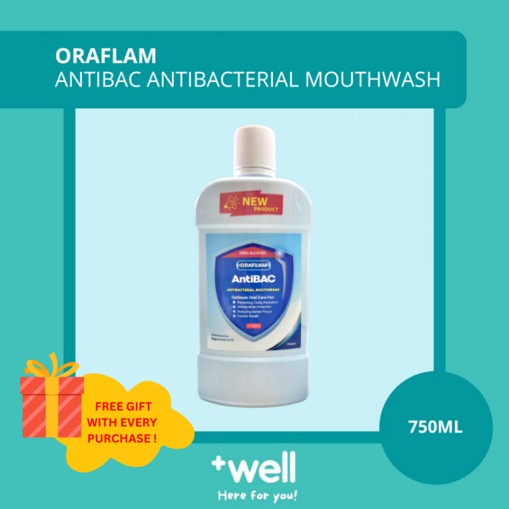 ORAFLAM ANTIBAC ANTIBACTERIAL MOUTHWASH 750ML | Shopee Malaysia
