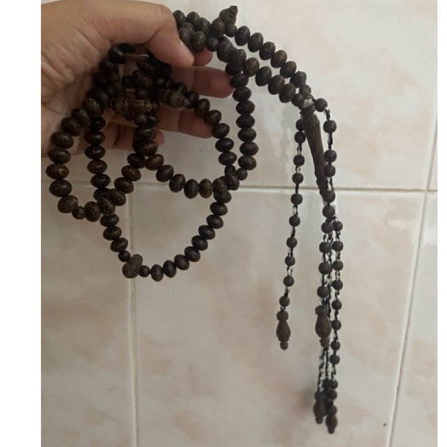 offer TASBIH 100biji Ikatan TIJANI 11mm TASBIH PENDINDING KAYU NIBONG ...