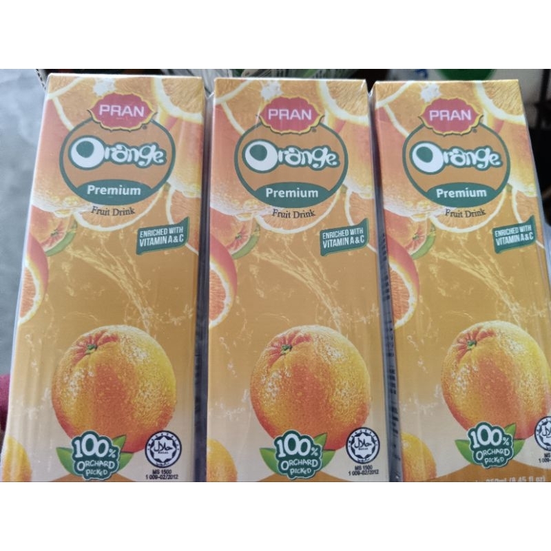 Air kotak PRAN Orange Juice 6 x 250ml | Shopee Malaysia