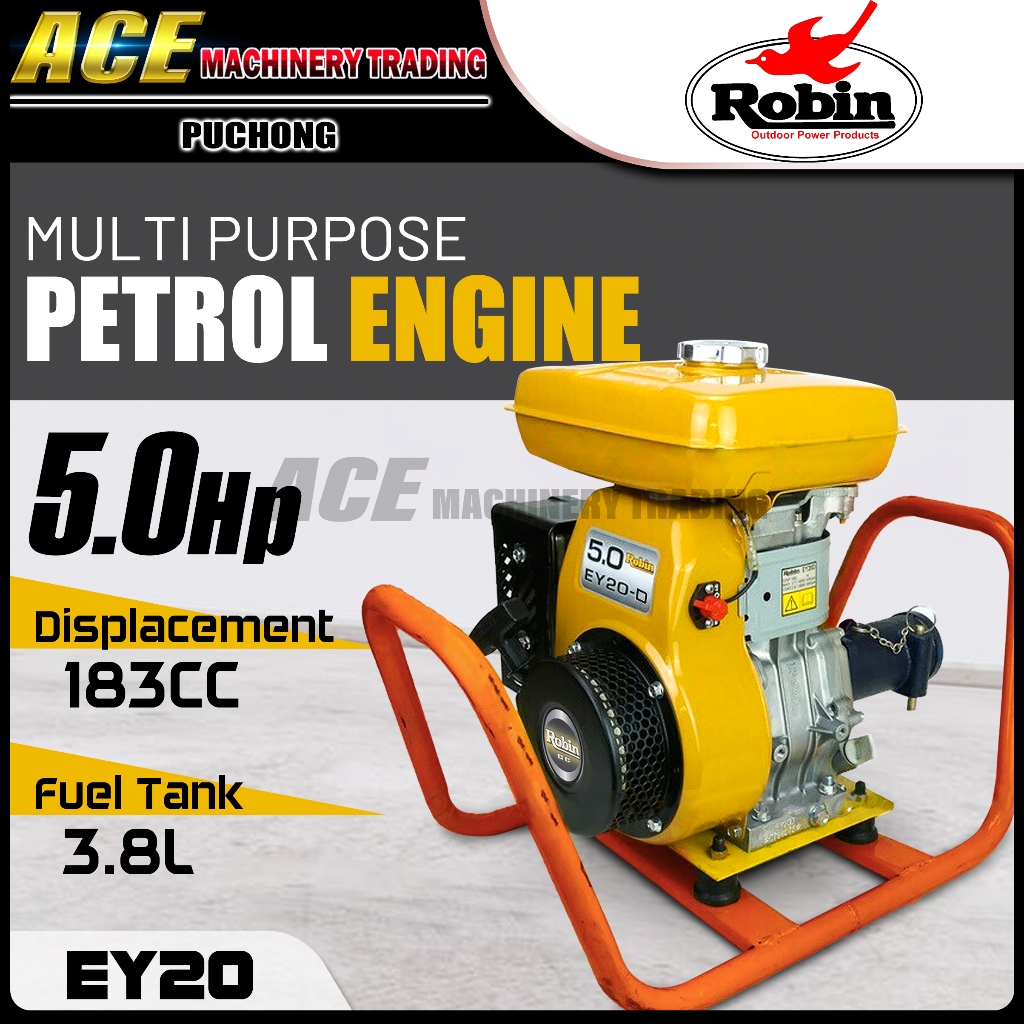 [ ROBIN ] Engine EY20 Original Robin Petrol Engine Multi Purpose Petrol Engine Use Lawn Mower ...