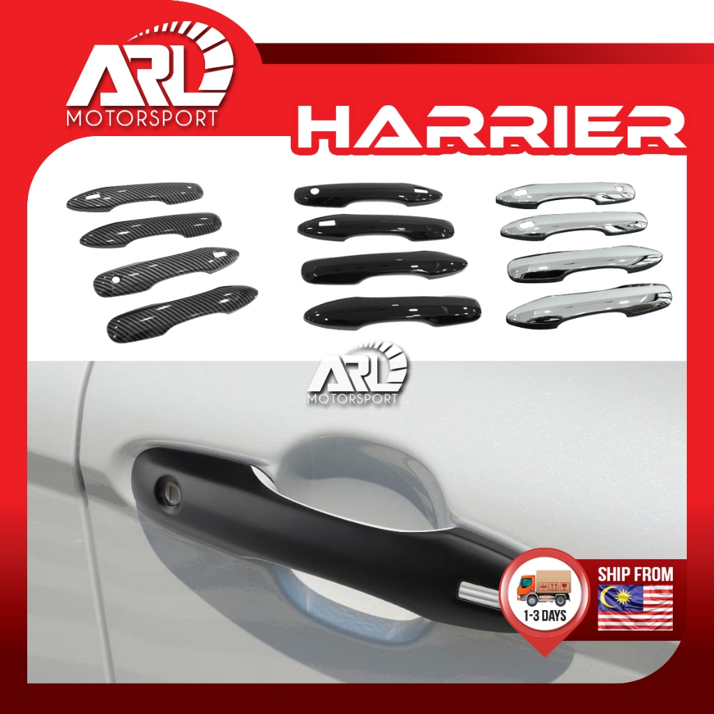 Toyota Harrier XU80 Gen (2020-2025) Door Handle Protector Chrome Carbon ...
