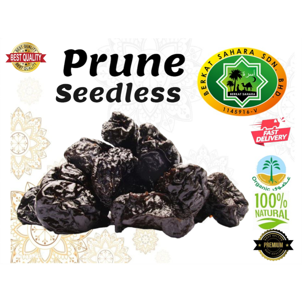 Prunes Seedless 175g - 1kg /无核李子/ Buah Prun Kering Tanpa Biji 175g ...