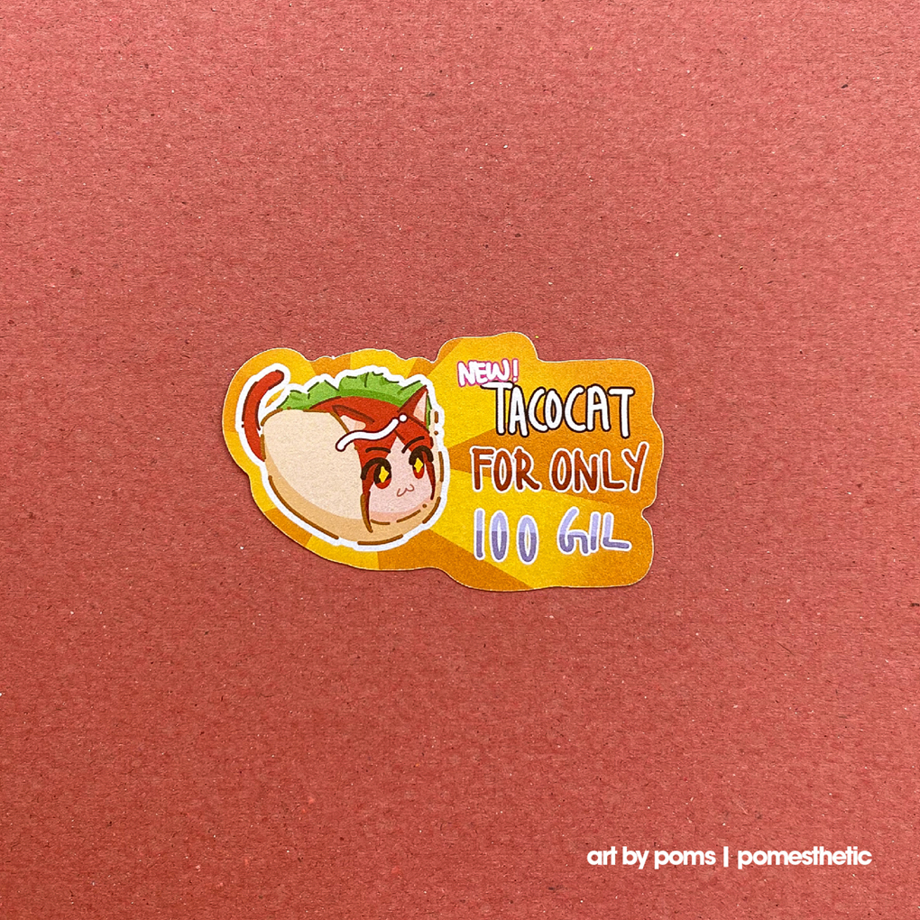Final Fantasy XIV Taco Graha Sticker - poms | Shopee Malaysia