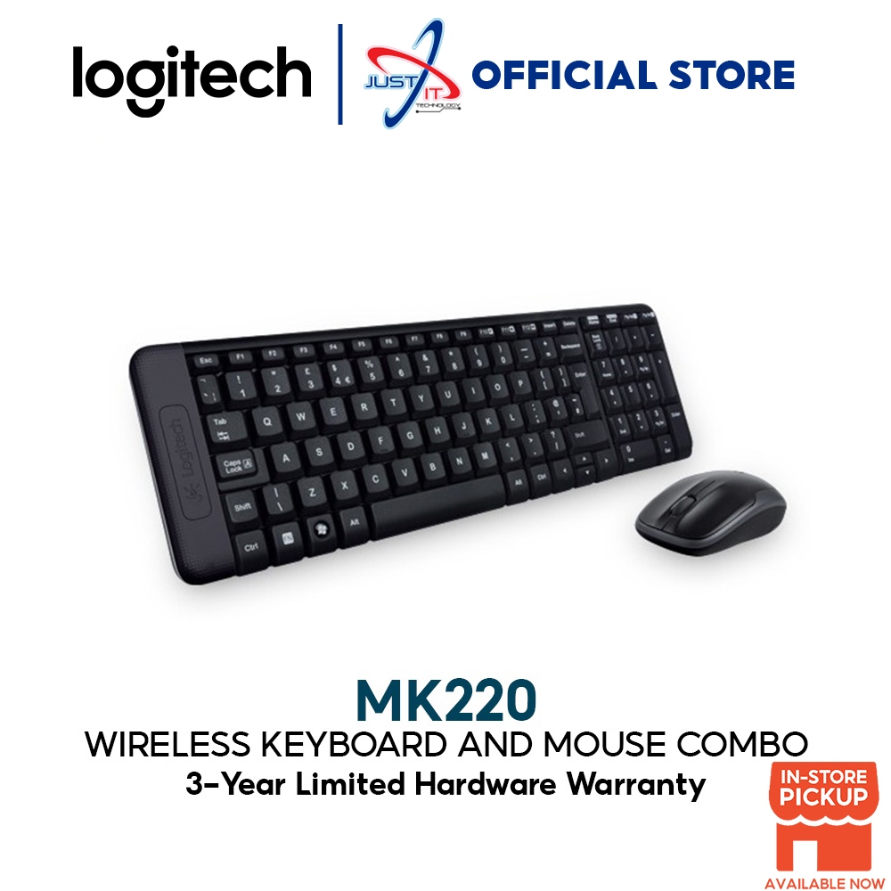 Logitech Mk220 Wireless Keyboard Mouse Combo 920 003235 Shopee