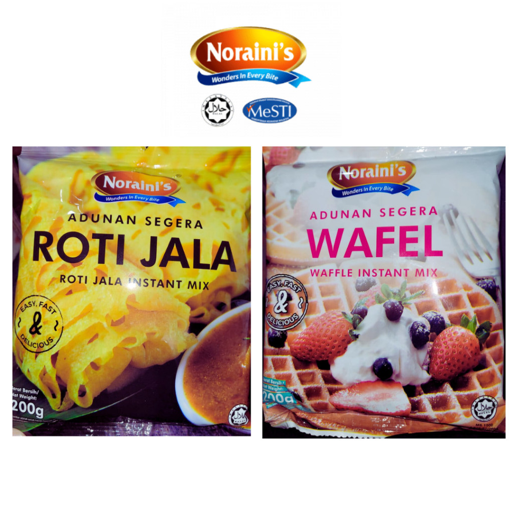 Tepung Adunan Segera / Instant Premix Flour Wafel Waffle / Roti Jala ...
