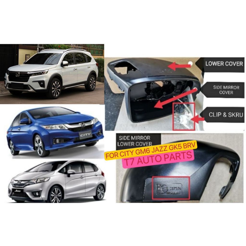 ORIGINAL HONDA JAZZ GK T5A CITY GM6 BRV 2014 SIDE MIRROR HOUSING SIDE ...