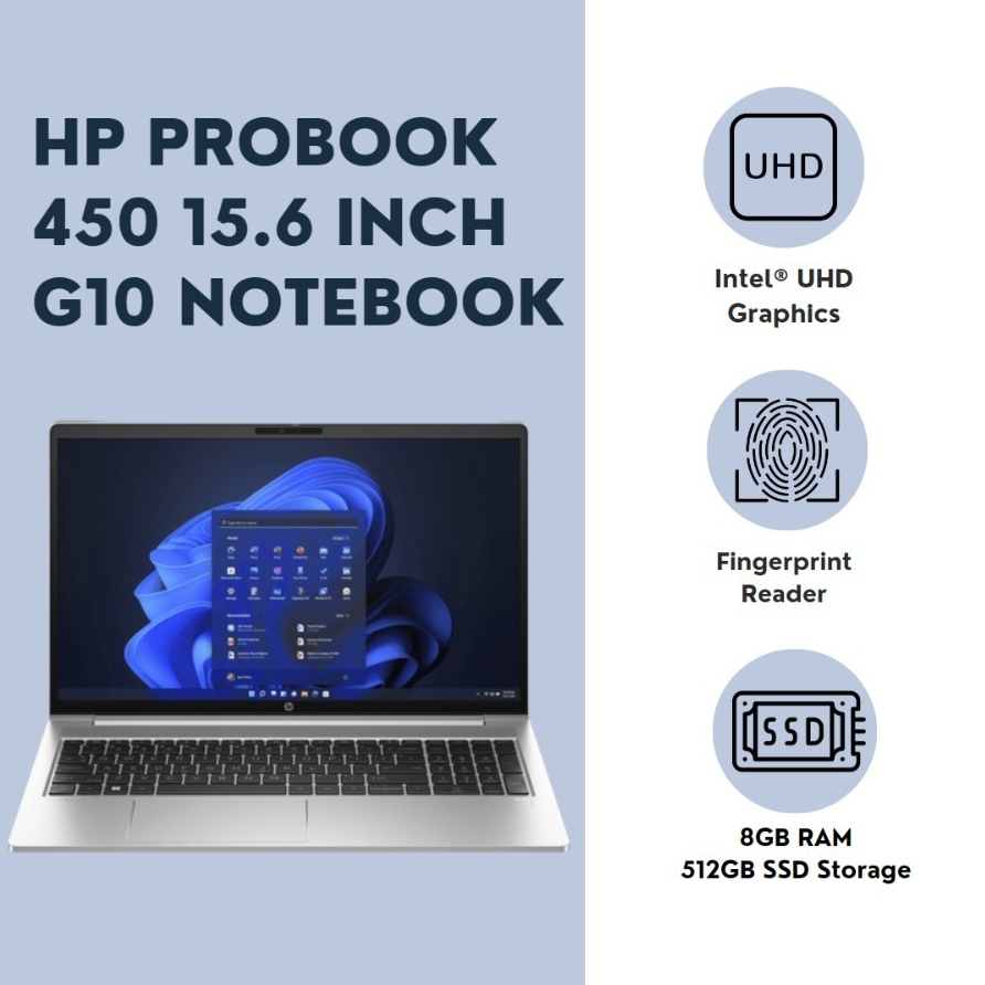 [Ready Stock] HP ProBook 450 15.6 inch G10 Notebook PC 840F7PA | Shopee Malaysia