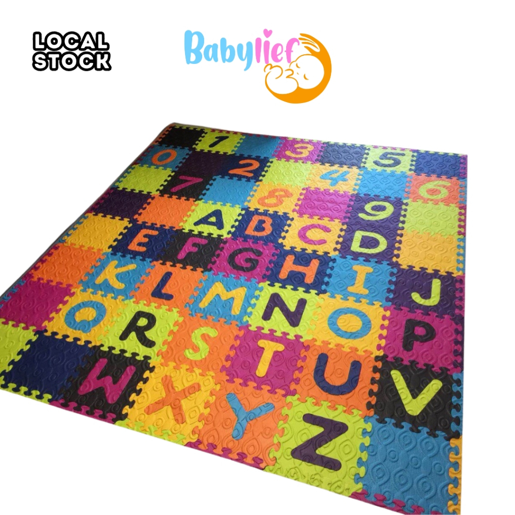 Baby & Kids ABC Puzzle Playmat – Alphabet & Numbers, Moisture-Proof EVA ...