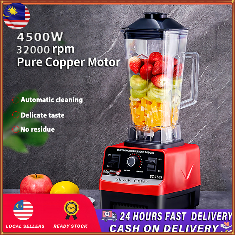 Juicer 4500W Heavy Duty 2L Blender Pengisar Tugas Berat Mixer Juicer ...