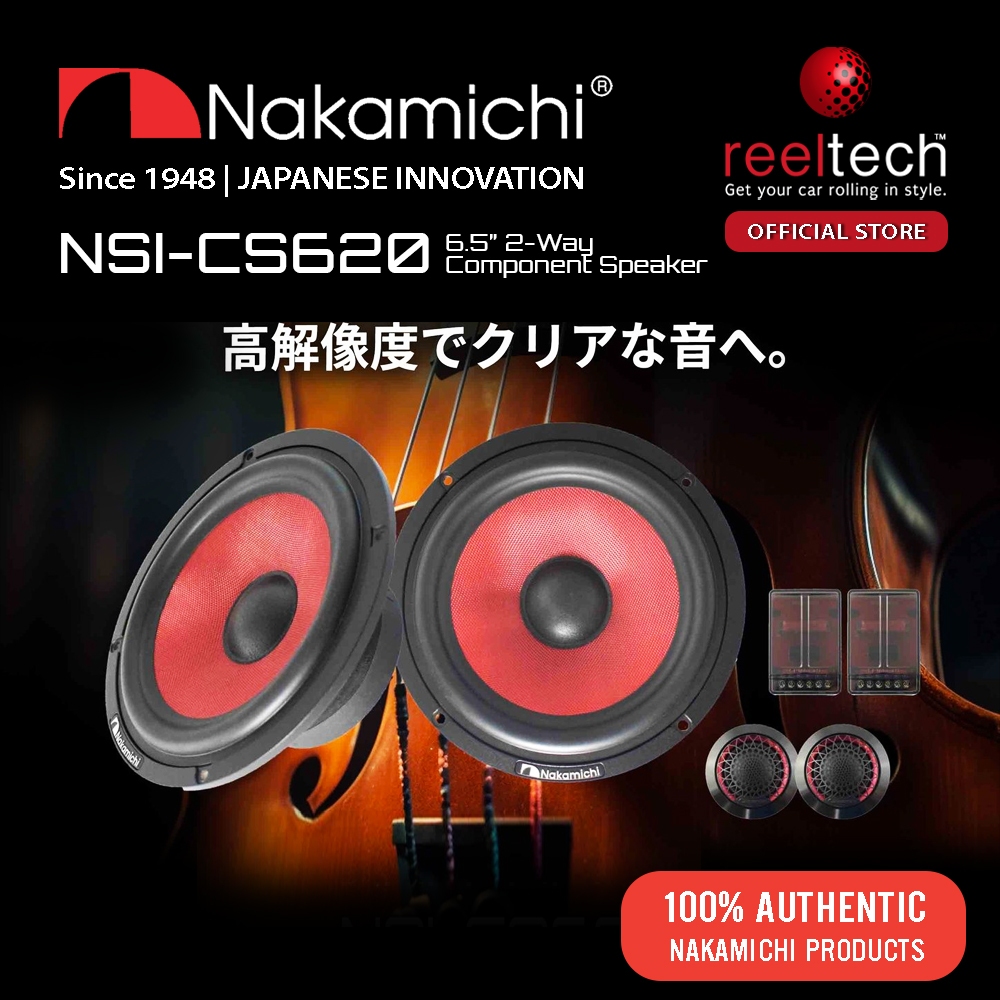 Nakamichi NSI-CS620 - 2 Way Component 6.5" Speakers | NSI CS620 ...