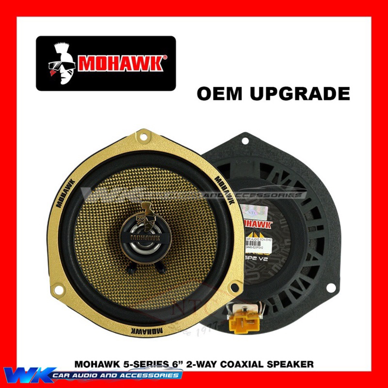 MOHAWK NEW MODEL 24M5-625P2 V2 OEM 6.5” 2 WAY COAXIAL SPEAKER PLUG AND ...
