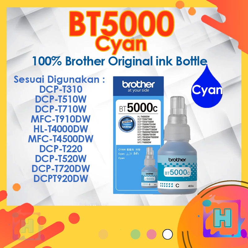 Brother Original BT6000BK 🔥 BT5000 CYAN / YELLOW/ MAGENTA/ Ink Bottle ...