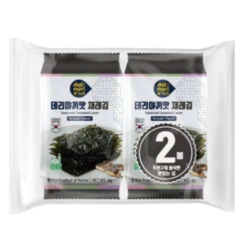 [HALAL] Dalnuri Seasoned Seaweed Laver (4g x 2 Packs) - Original ...