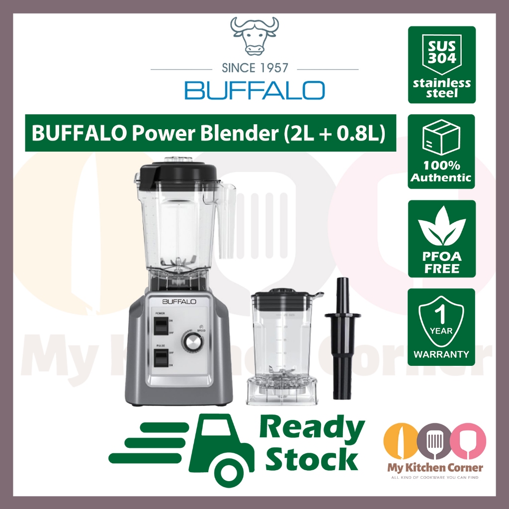 BUFFALO 牛头牌 Blender (2L+0.8L) with 2 Cups Multifunction Blender Powder ...
