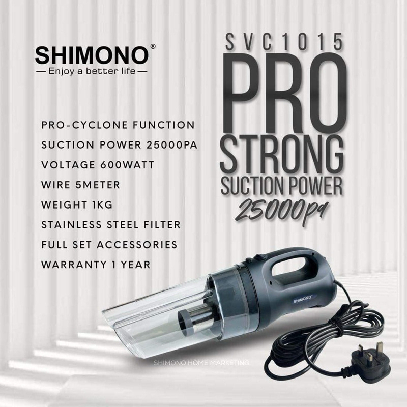【READY STOCK】SHIMONO SVC1015 PRO Cyclone Vacuum Cleaner (2024 New ...