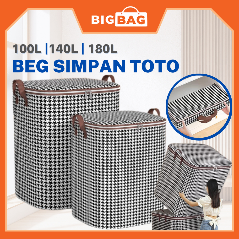 Beg Simpan Toto Big Bag Storage Beg Waterproof Clothes Comforter Bag ...