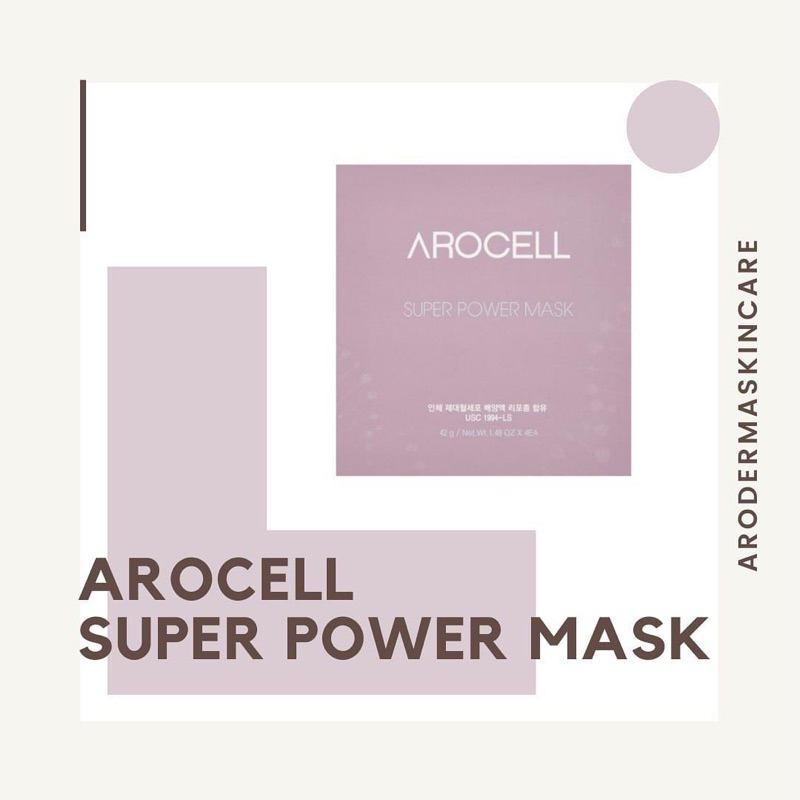 Arocell Super Power Mask/ Botulcare Mask EX 1sheet Arocell逆龄干细胞面膜/肉毒玻尿酸 ...