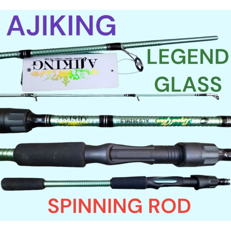 AJIKING LEGENG GLASS SPINNING FISHING ROD | Shopee Malaysia