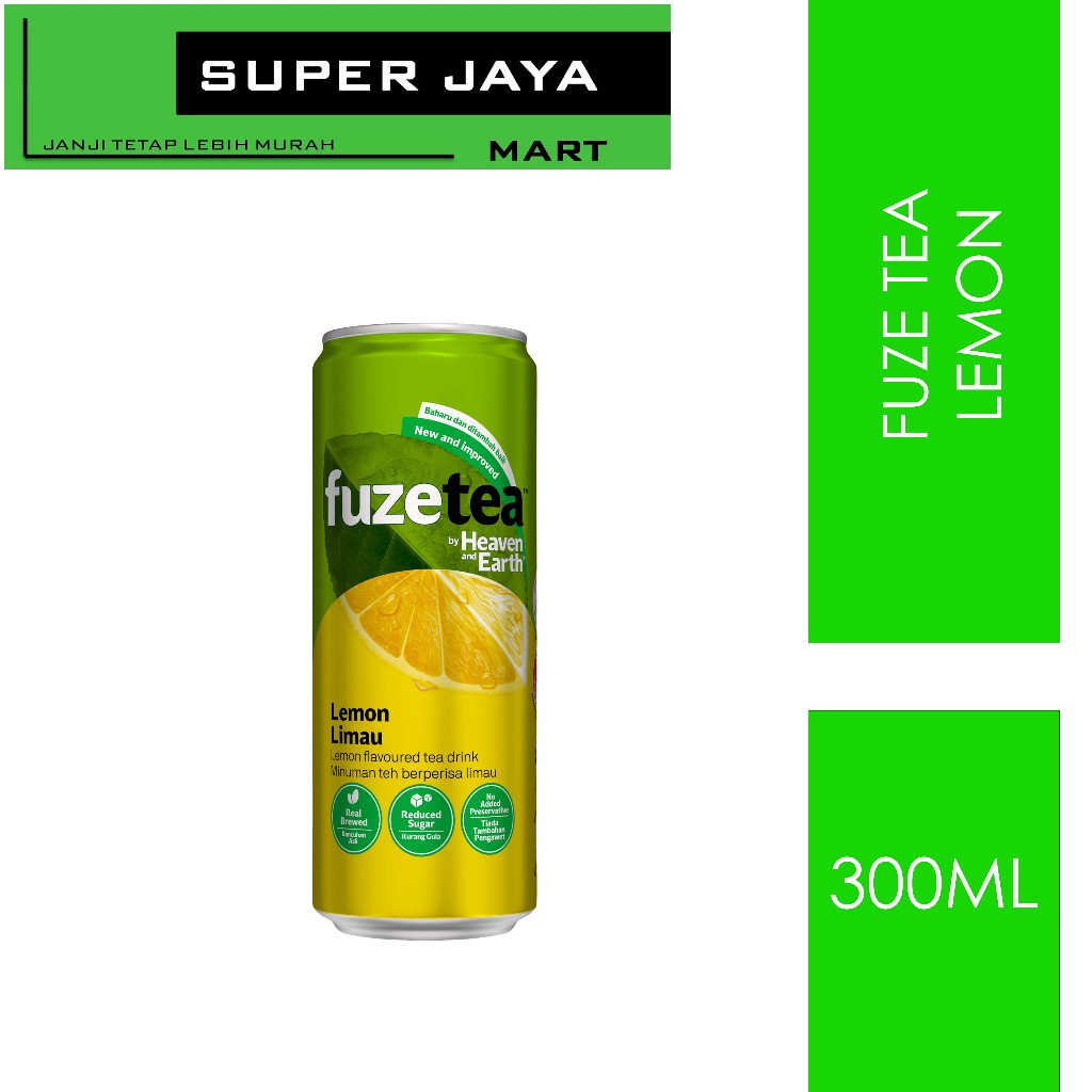 Fuze Tea Lemon / Passion Fruit / Jasmine Green Tea 300ml | Shopee Malaysia