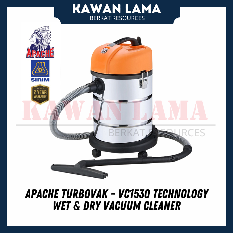 APACHE TurboVAK VC1530 Technology Wet And Dry Vacuum Cleaner ...