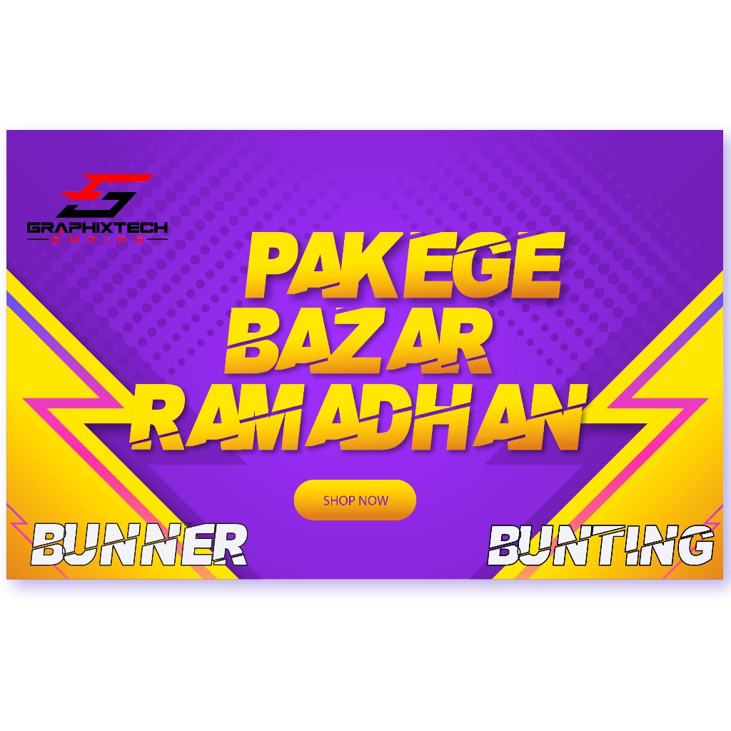 Bunting | Banner Kedai|/ PAKEGE RAMADHAN | Shopee Malaysia