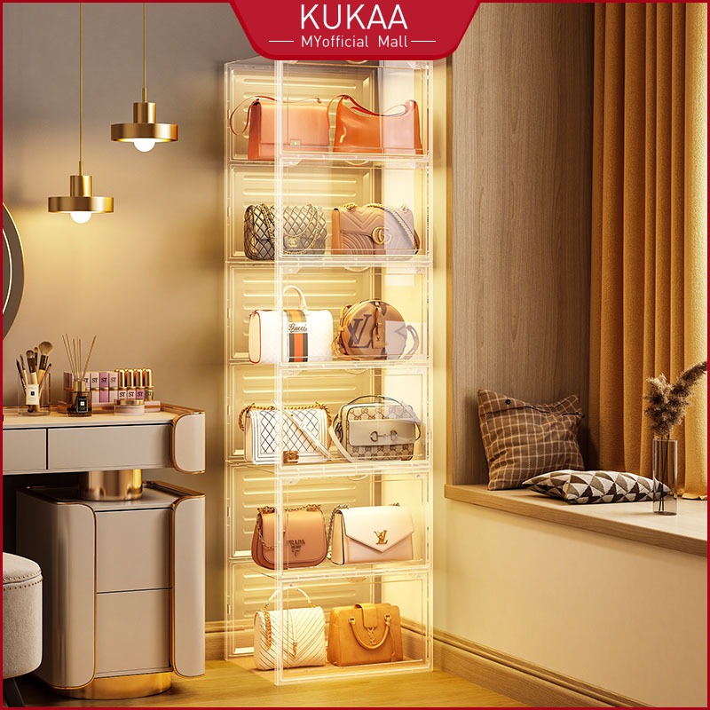 Kukaa High-quality Acrylic Handbag Box Exquisite Handbag Storage Box ...