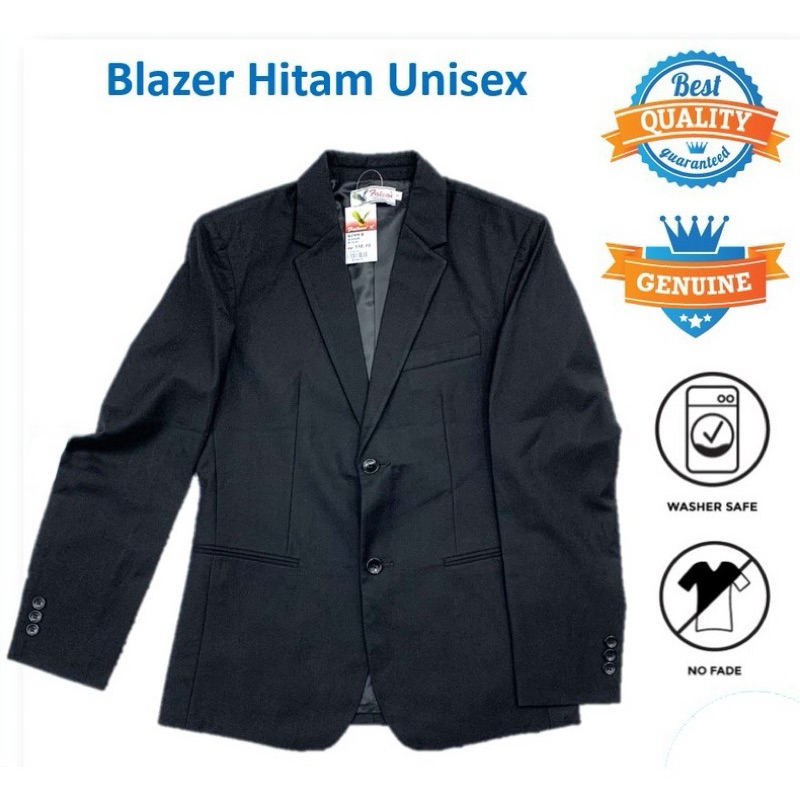 Blazer Hitam Jenama Falcon Coat Black | Shopee Malaysia